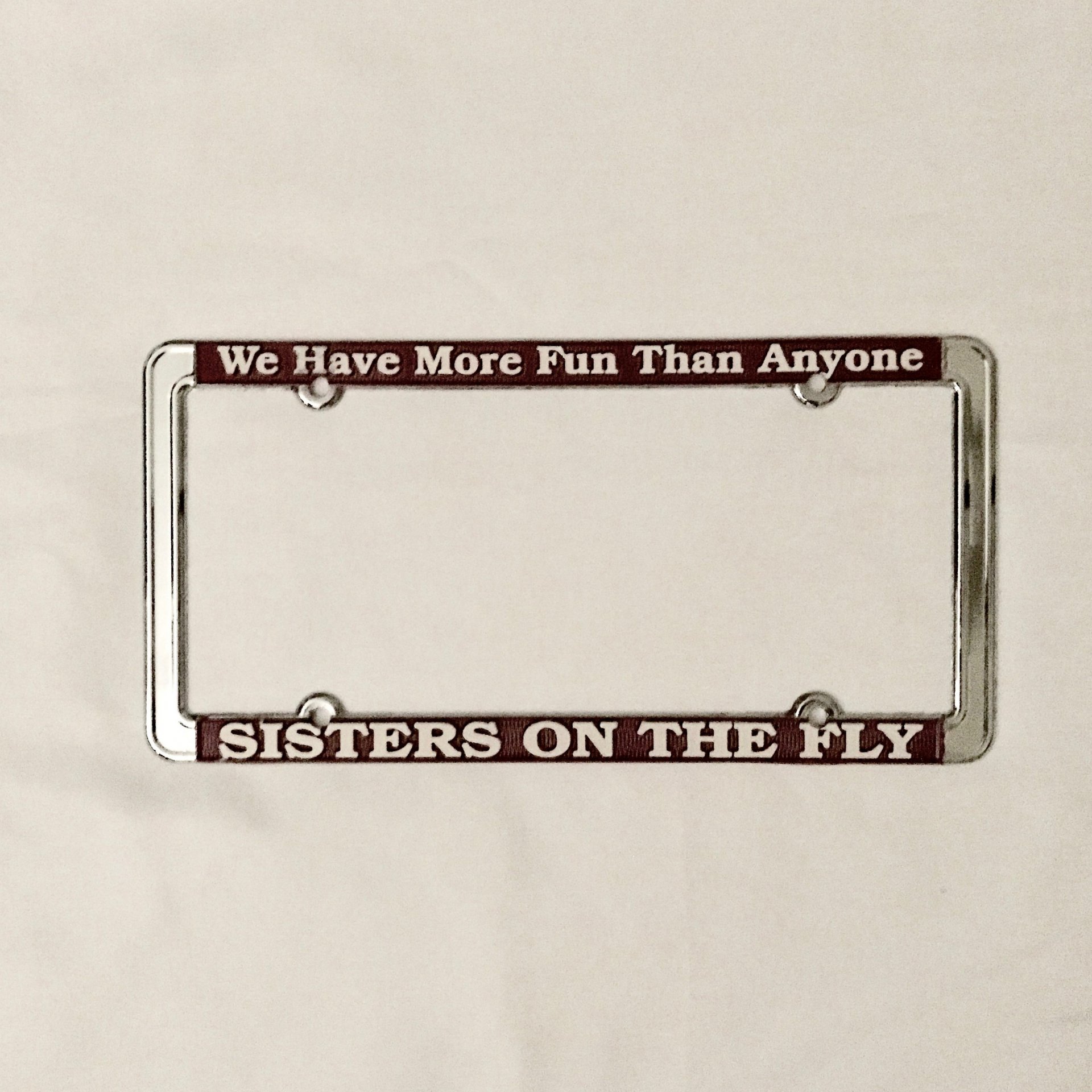 Sisters on the Fly License Plate Frame - Sisters on the Fly