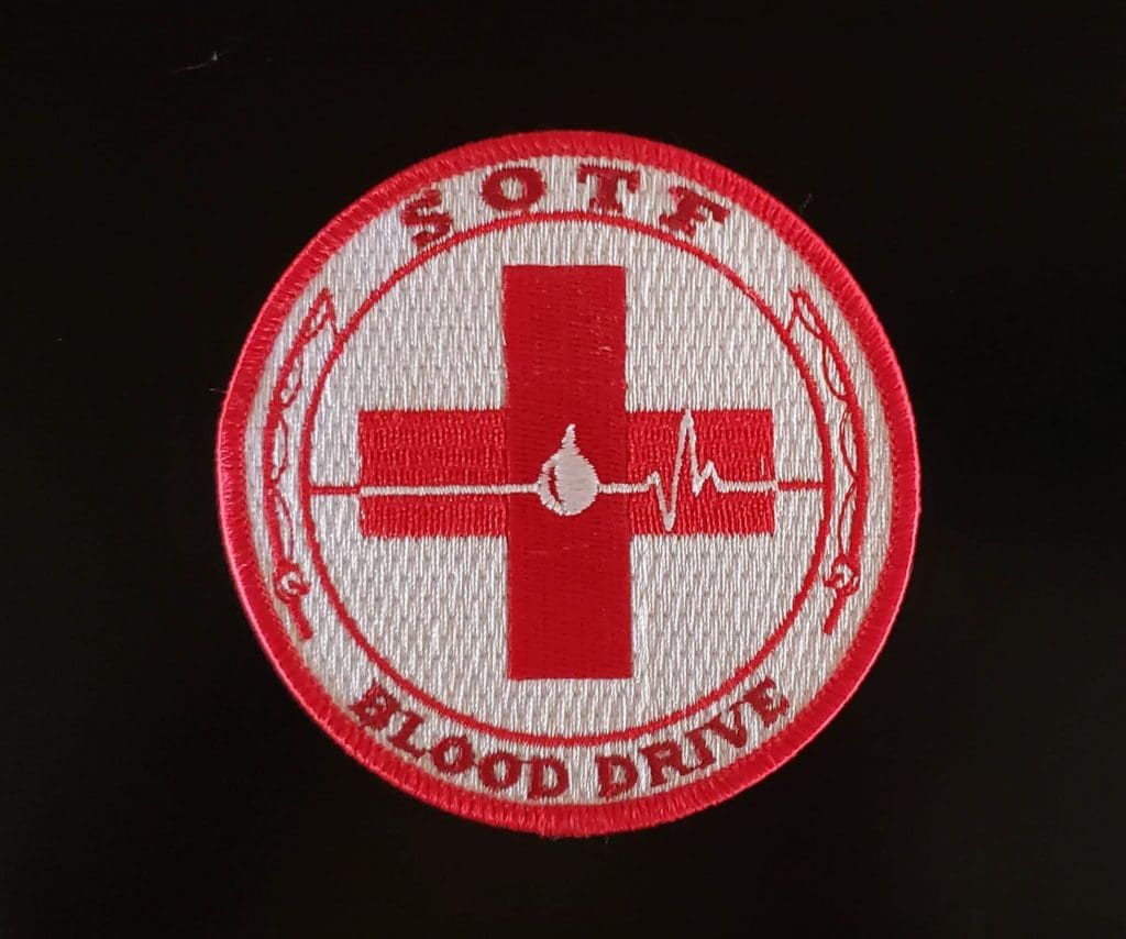 SOTF Blood Drive Patch - Sisters on the Fly