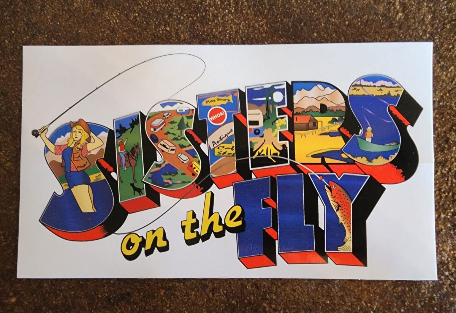 Postcard Decal - Sisters on the Fly